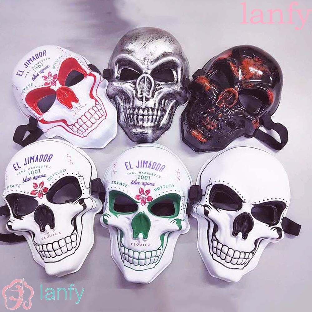 LANFY หน้ากากสยองขวัญ EL หน้ากากอนิเมะหลากสีโดยเฉพาะ Headwear Ghost Skull Party Props | Shopee ...