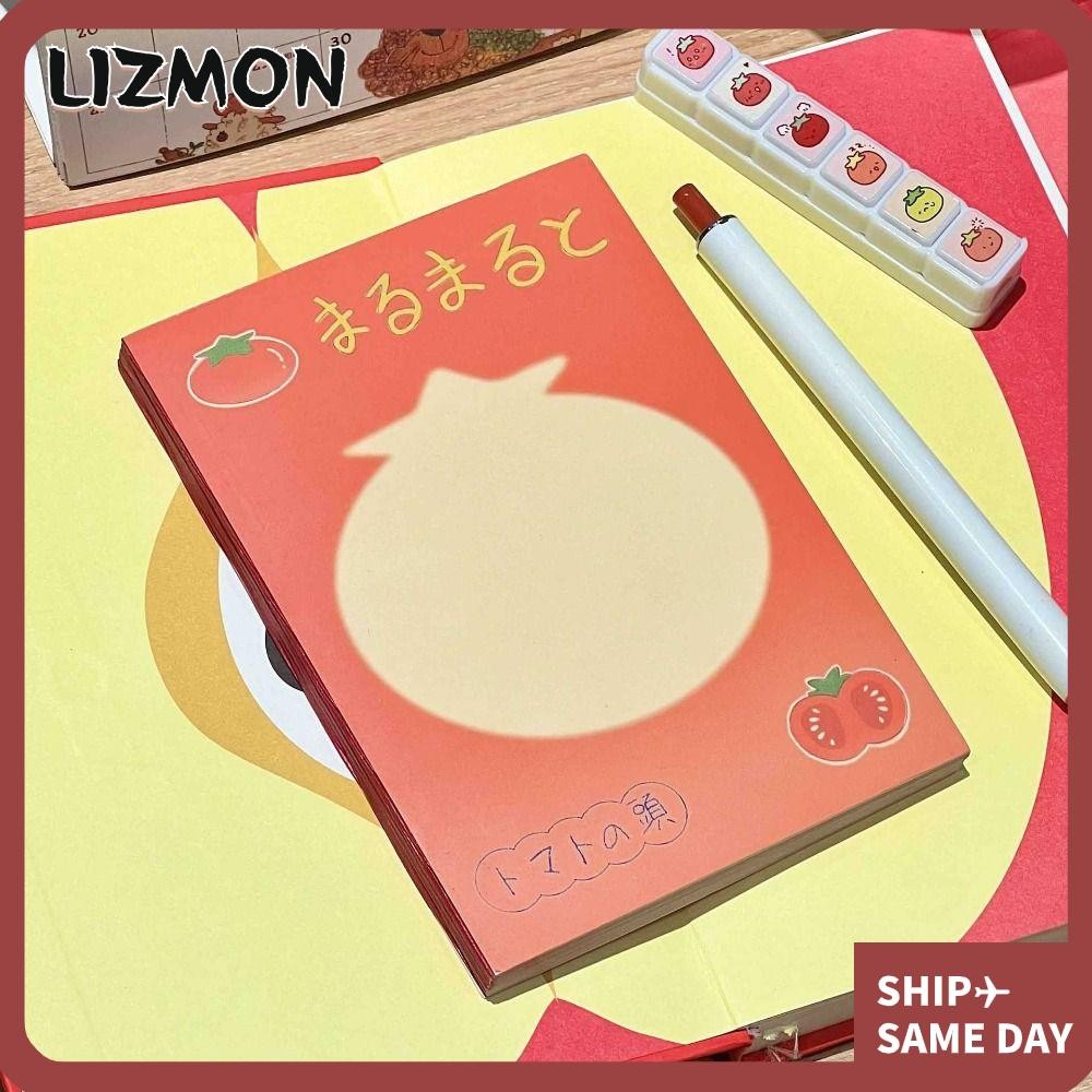 LIZMON Tomato-Themed Notebook, 64-Sheet สีสัน Full-Page DIY Planner ...