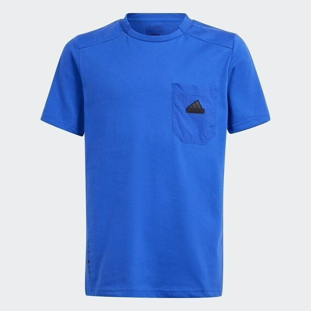 adidas Lifestyle City Escape Tee Kids Unisex Blue IS3386 | Shopee Thailand