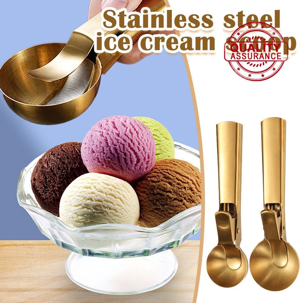 สแตนเลสไอศกรีม Scooper คุกกี้แป้ง Transper Kitchen Scoop Essentials Q2u9 | Shopee Thailand