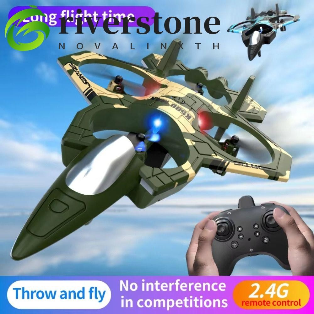 RIVERSTONE รีโมทคอนโทรลโฟม Fighter, 2.4G Stunt EPP โฟมสี่มอเตอร์เฮลิคอปเตอร์ของเล่น,แบบพกพา ...