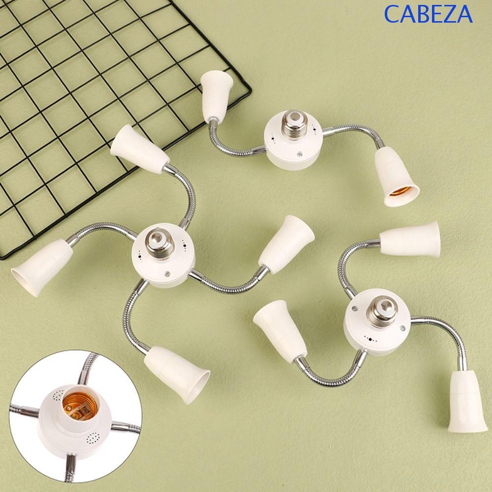 CABEZA E27 Light Socket Splitter,หลอดไฟอะแดปเตอร์พร้อมสายต่อE27 ผู้ถือโคมไฟConverter,ทนทานสีขาว ...