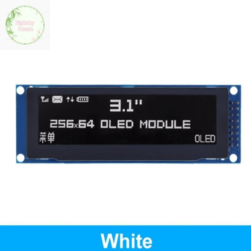 BigBabyHouse 3.12 นิ้วโมดูลจอแสดงผล OLED SSD1322 256x64 สําหรับ Arduino ...