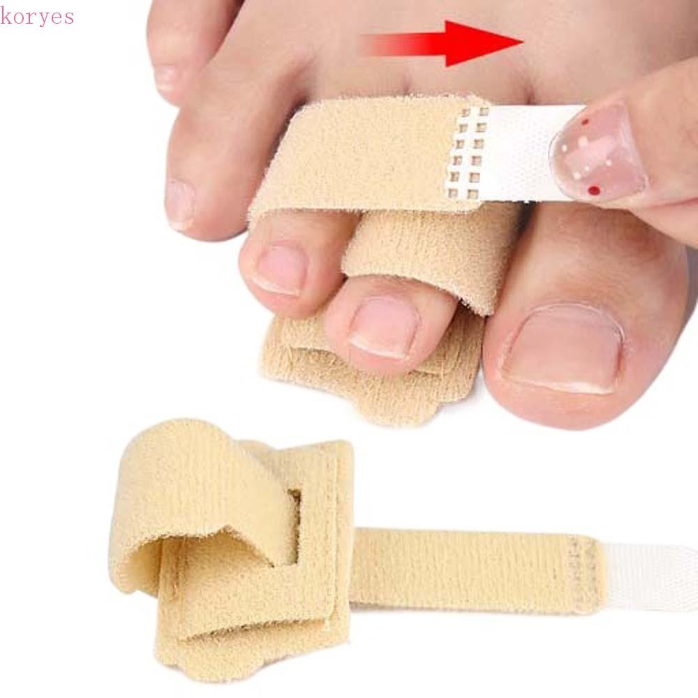KORYES Toe Splint Support, Straightening Joint Stabilizer Toe Fix Strap ...