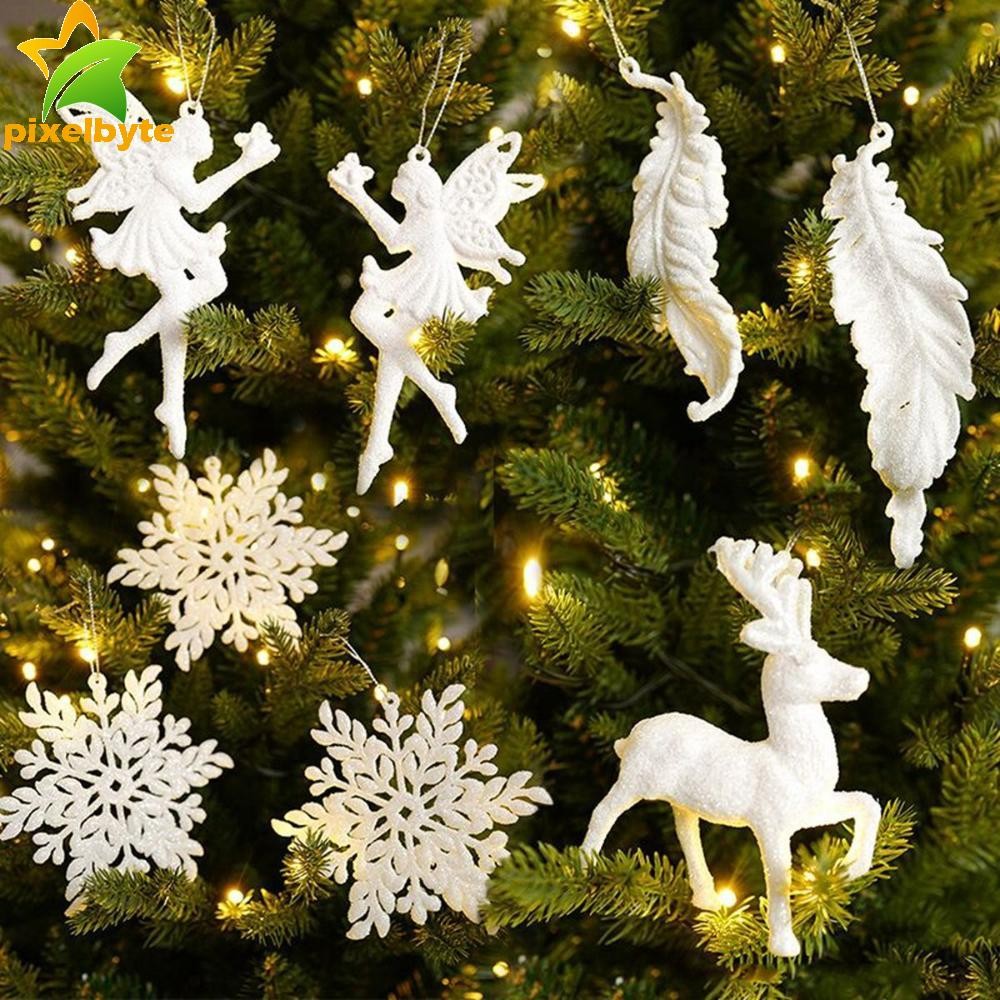 PIXELBYTE ต้นคริสต์มาสตกแต่ง Xmas ปีใหม่ Embellishment Charms ไม้หิมะโฟม Party Supplies | Shopee ...