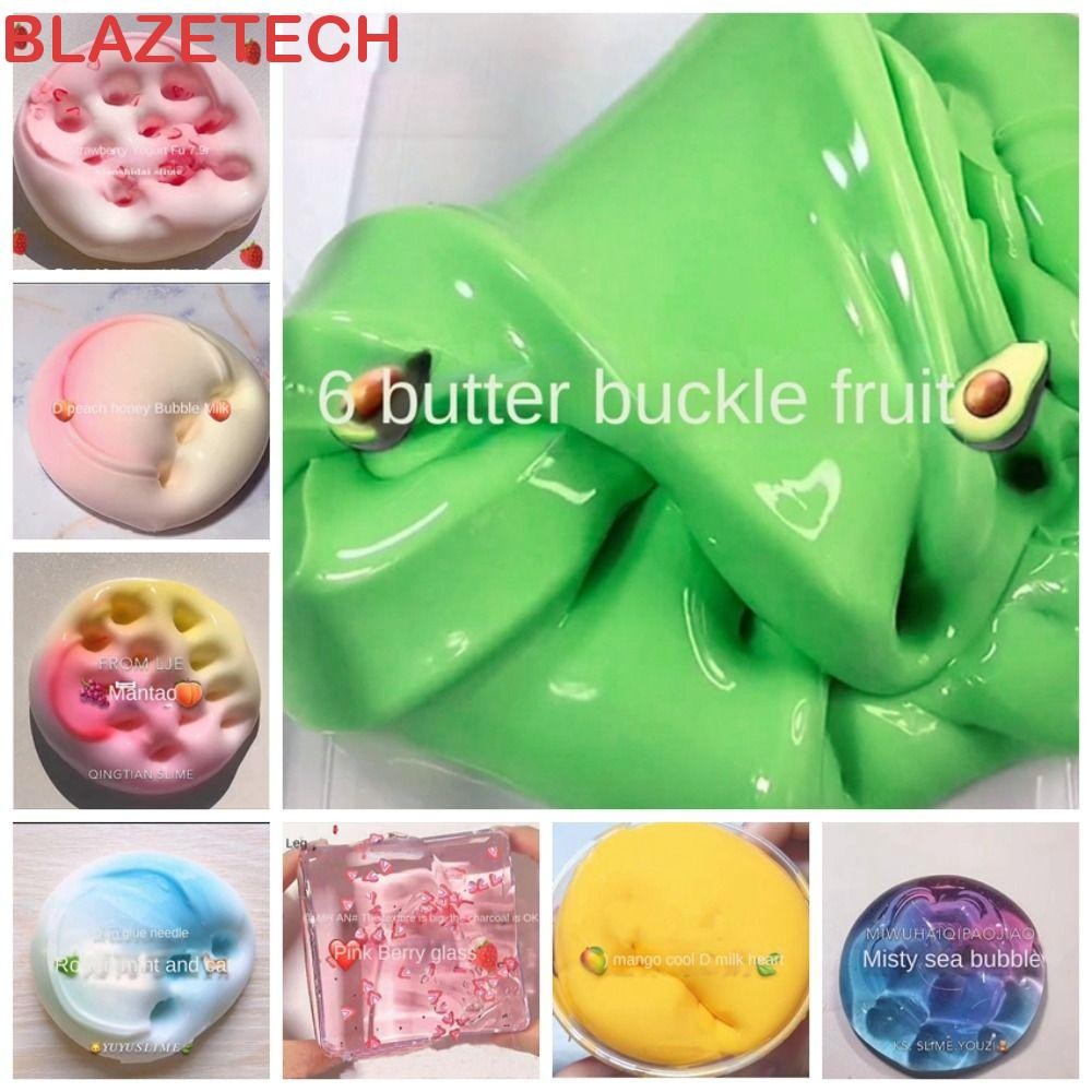 BLAZETECH Kids Slime Toy, Interactive Parent-child Clear Crystal Clay ...