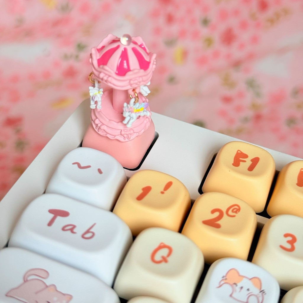 Merry-go-รอบสามมิติKeypadน่ารักอินเทรนด์เล่นCross Axis Mechanical ...