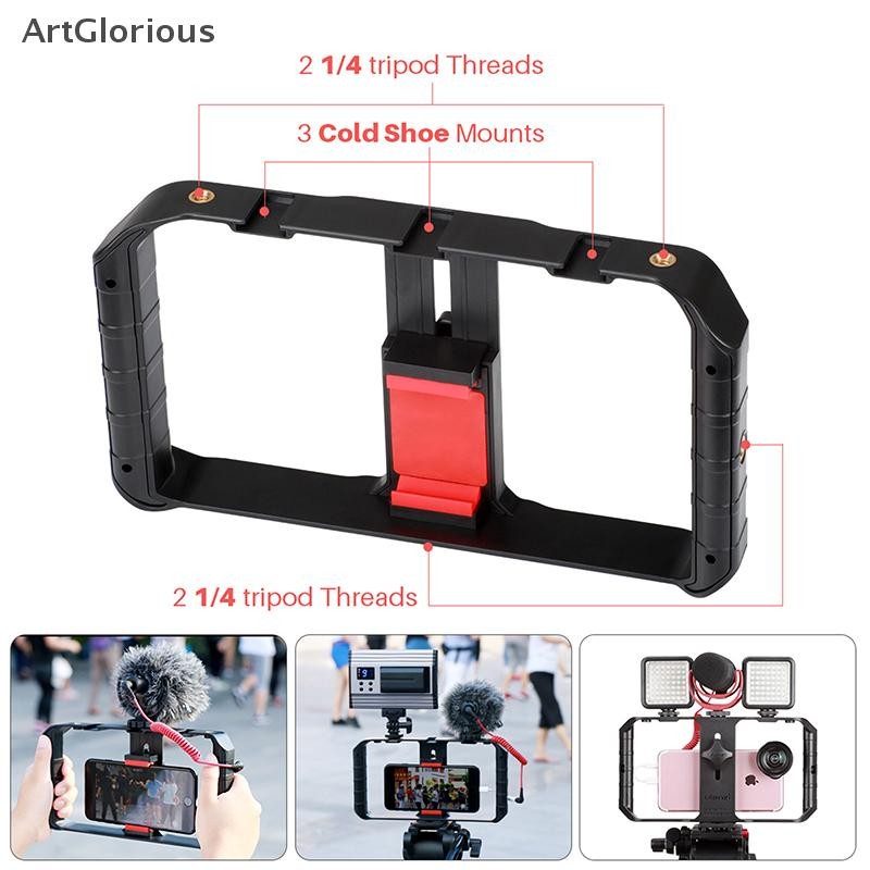 Art Ulanzi U Rig Pro สมาร์ทโฟน Video Rig, Video Recording โทรศัพท์มือถือ Stabilizer ที่วางขาตั้ง ...