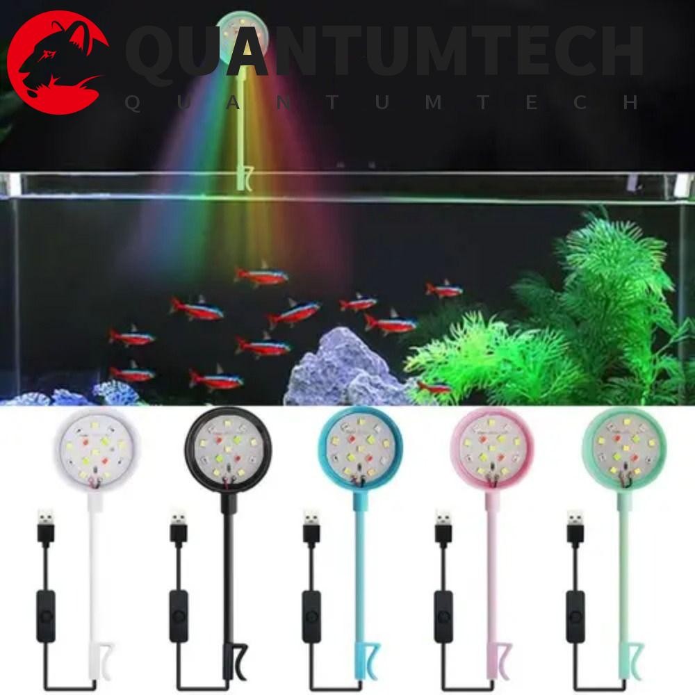 QUANTUMTECH โคมไฟตู้ปลา, ไฟ LED สี Aquarium พืช, อุปกรณ์ตู้ปลา Mini ประหยัดพลังงาน USB-Plug โคม ...