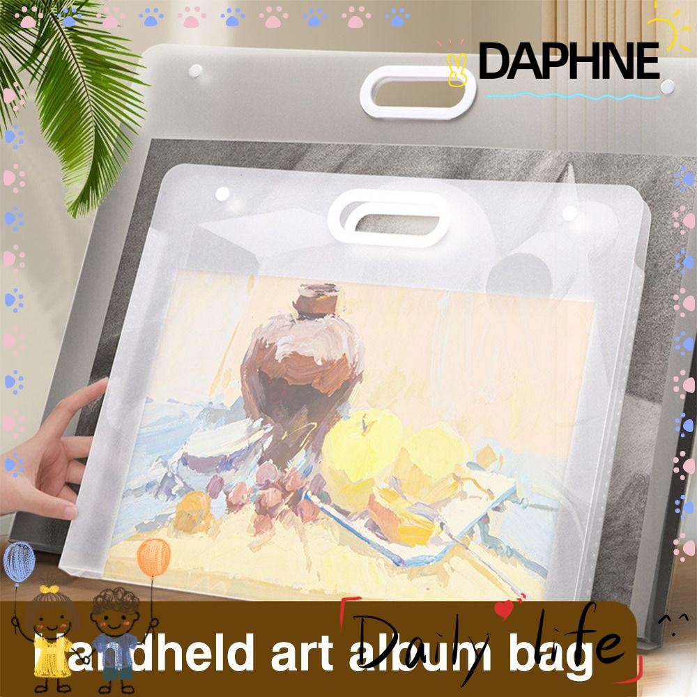DAPHNE กระเป๋าเก็บกระดาษภาพวาด, แฟ้ม 4K/8K/16K กันน้ํา, คุณภาพสูงแบบพกพา A2/A3/A4 อัลบั้มรูป ...