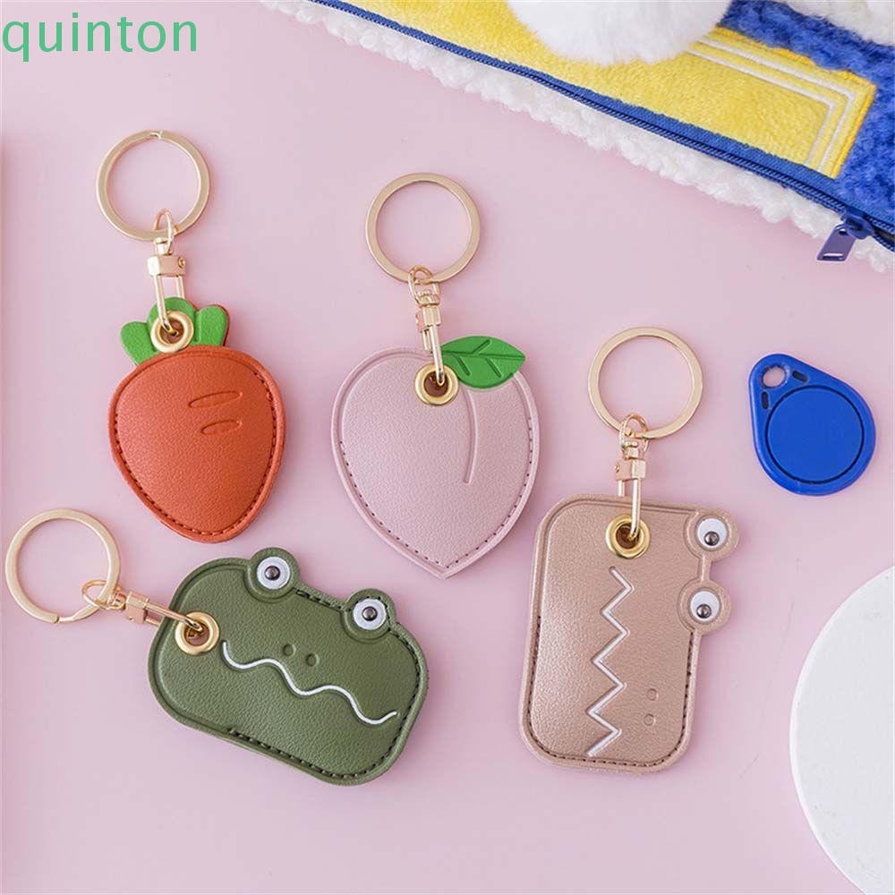 QUINTON Key Ring หนัง PU การ์ตูน Access Card Bag Keyfob | Shopee Thailand