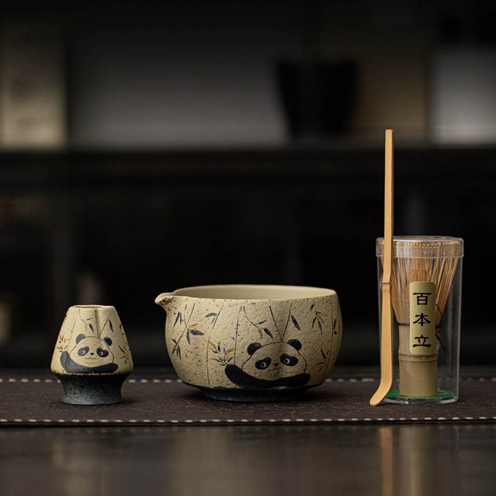 chawan chasen ญี่ปุ่น matchazuki ชุดชงชามัทฉะ Panda Matcha Set Matcha ...