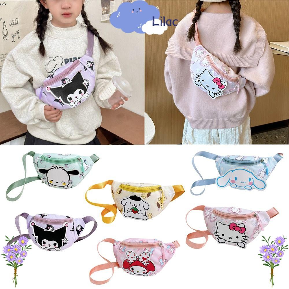 LILAC กระเป๋าสะพายข้าง Kuromi Hello Kitty สไตล์การ์ตูน kawaii สำหรับ ...
