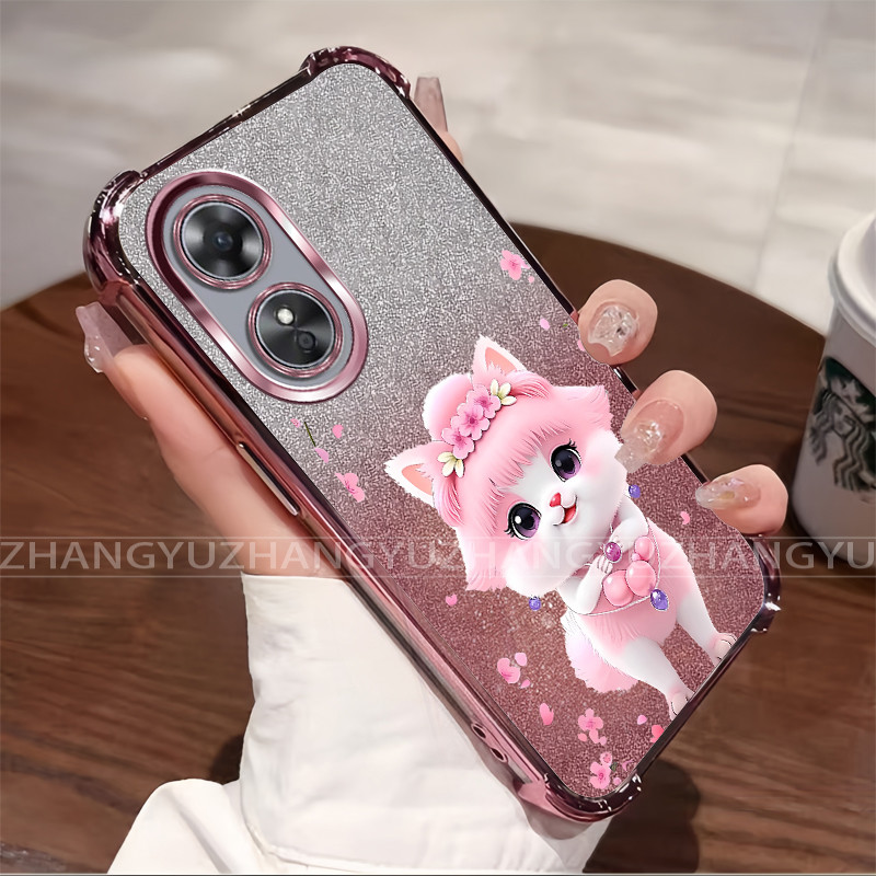 สําหรับ OPPO A17 A17K A18 A38 A58 A78 4G 5G A98 A97 Electroplated กัน ...
