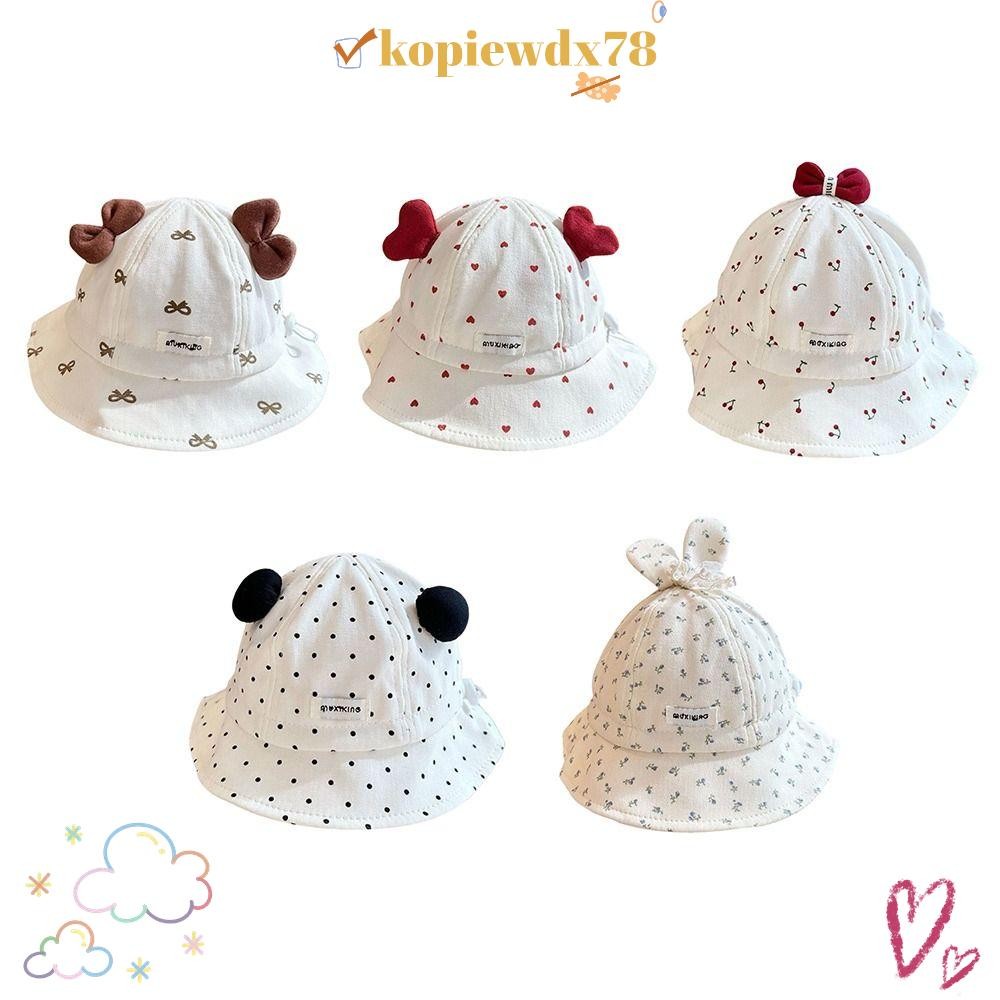 หมวกเด็กสไตล์ชาวประมง ทำจากผ้าฝ้ายบาง นุ่มนวล ป้องกันแสงแดด เหมาะสำหรับ ...