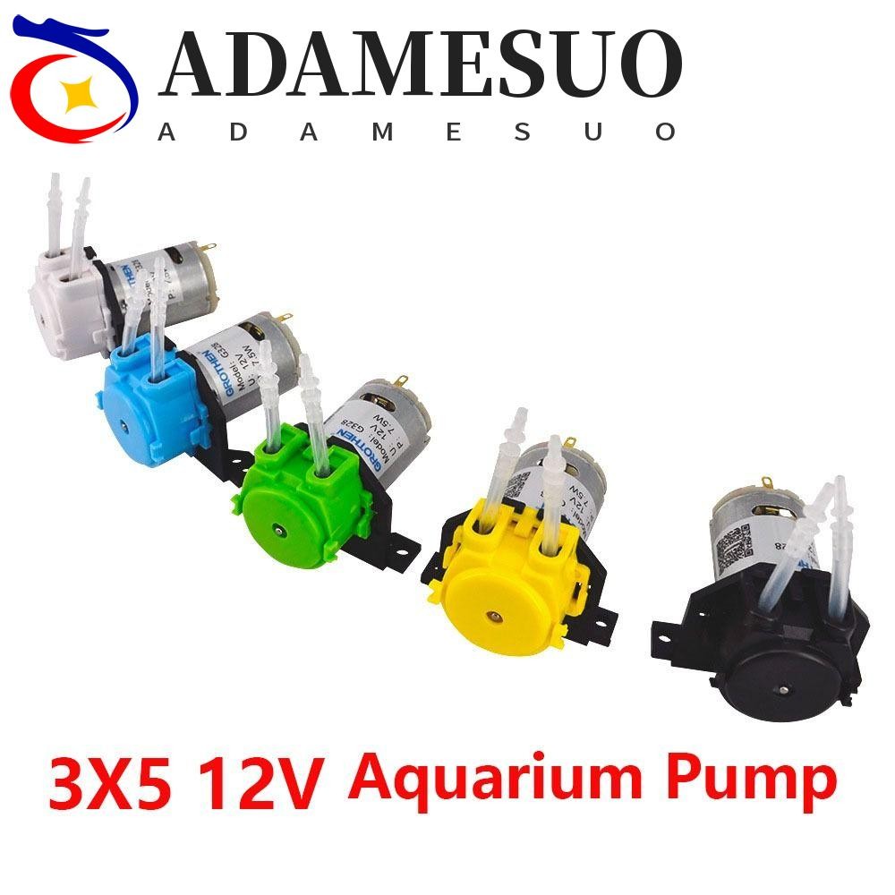 ADAMESUO 12V DC Dosing Pump, 3*5 ขนาด 12 V/24 V แรงดันไฟฟ้า Peristaltic ปั๊ม, Liquid Transfer ...