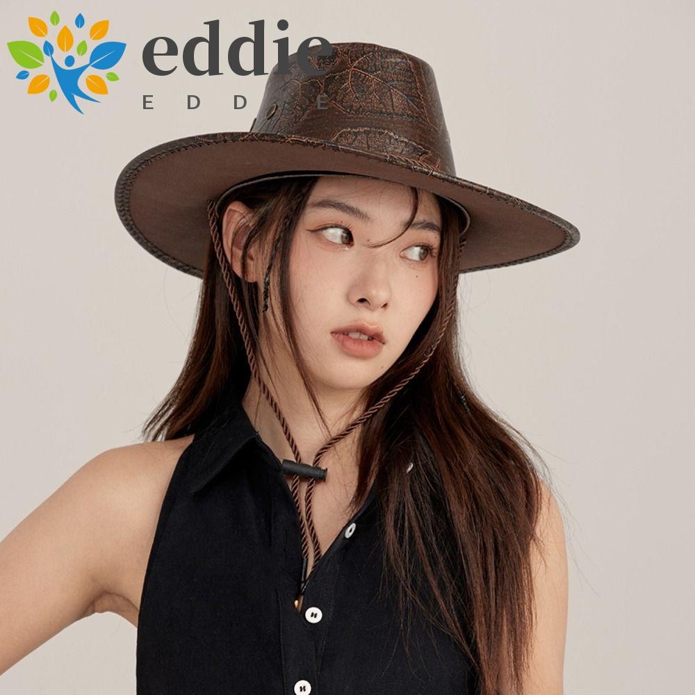 EDIE Western หมวกคาวบอยสไตล์Cool Punk Knight สำหรับผู้ชาย ออกแบบมา ...