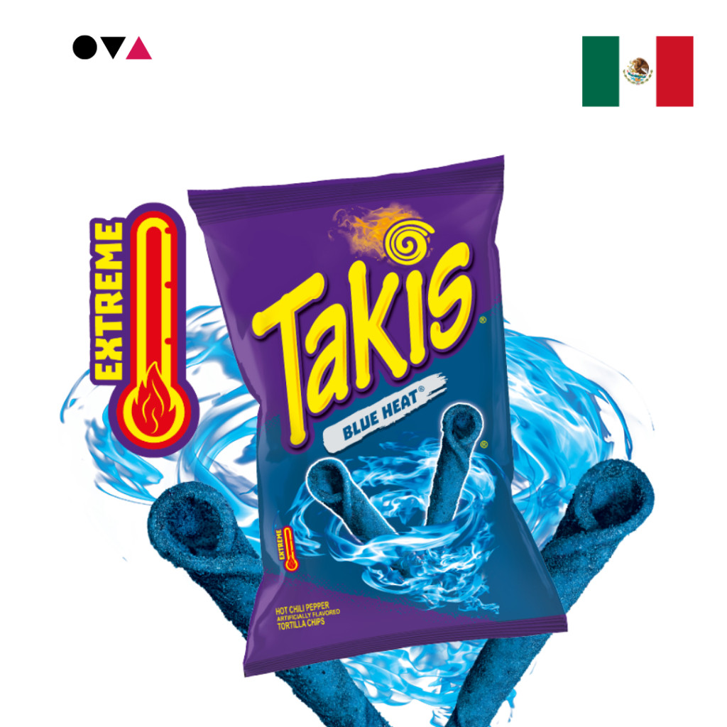 Takis Blue Heat Hot Chili Pepper 92g ทอทิลลาชิปส์รสพริกเผ็ดร้อน นำเข้า ...