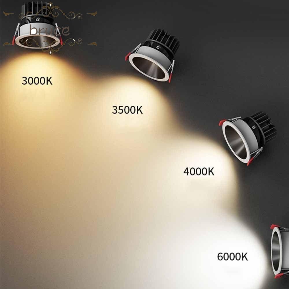 BRUCE โคมดาวน์ไลท์ LED, ไฟดาวน์ไลท์โคม,ทนทานรอบ 220V 7W 10W 12W โคมไฟ ...