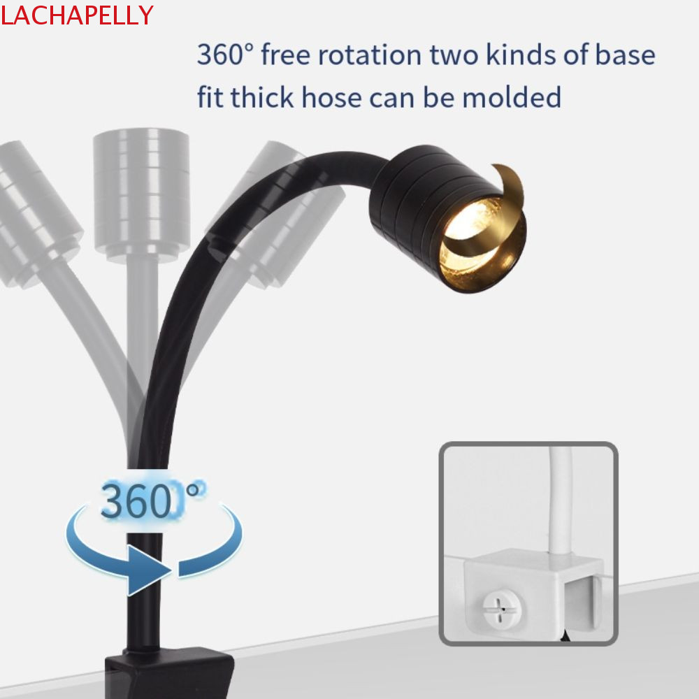 LACHAPELLY Mini Clip-on Lamp, 3W Waterproof Fish Tank Clip Lamp ...