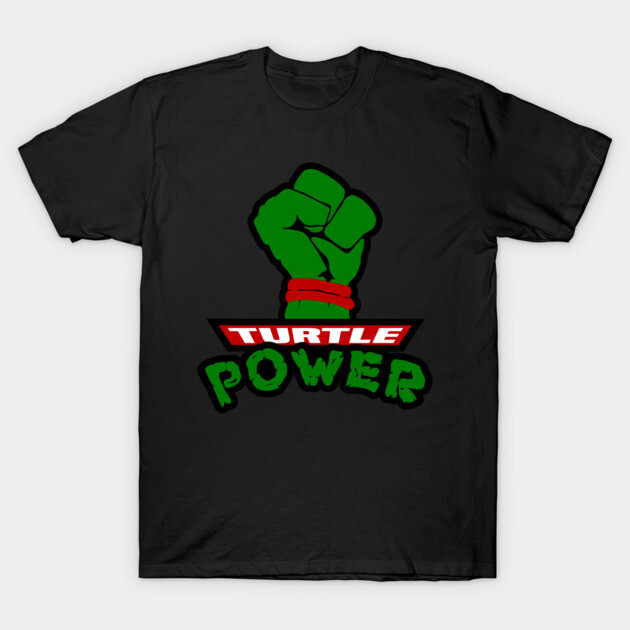 เสื้อยืด Vintage Turtle Power Fist T-Shirt แท้ Cotton 100% น่ารัก ...