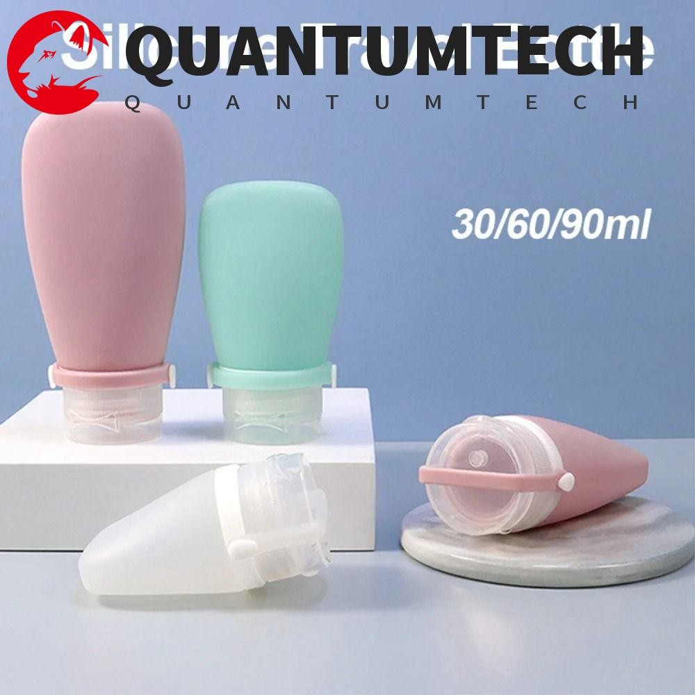 QUANTUMTECH แบบพกพาซิลิโคนขวดเดินทาง,ซิลิโคนแบบพกพาขวดรีฟิล,ที่มีสีสันรีฟิลรั่วซึมนุ่มแบบพกพาขวด ...