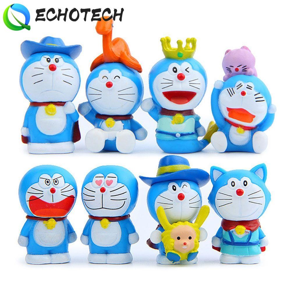 ECHOTECH Doraemon Action Figures การ์ตูนอะนิเมะ Scultures สะสม Doraemon ...
