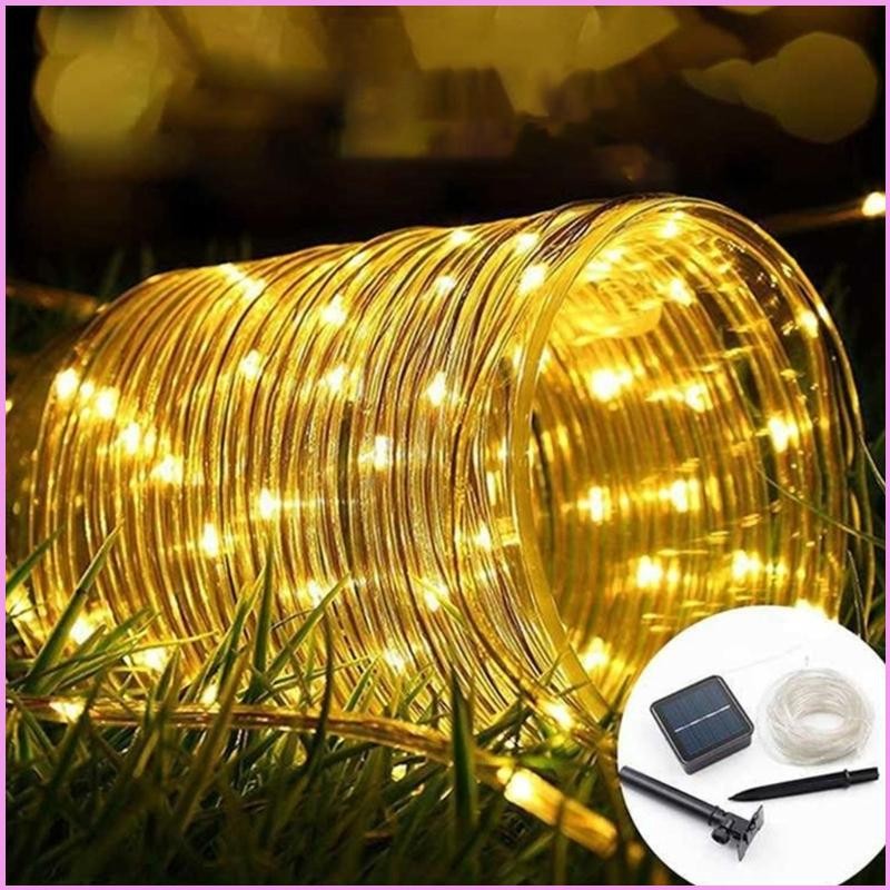 Cinn 8 โหมดแสงลวดทองแดง String Lights Street กันน้ําพลังงานแสงอาทิตย์ ...