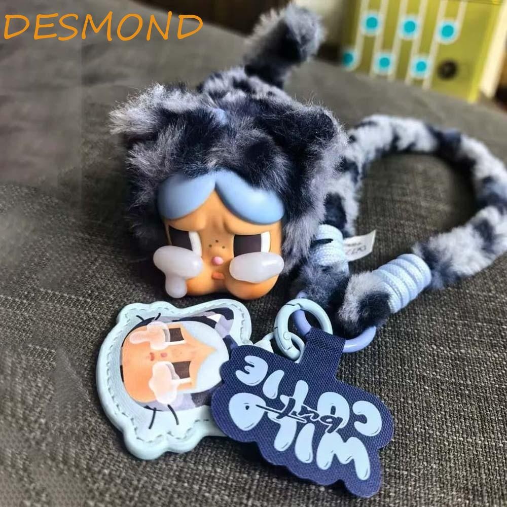 DESMOND เสือดาวแมว Crybaby ตุ๊กตา, ตุ๊กตาแม่เหล็ก Crybaby พวงกุญแจ, ผ้า ...