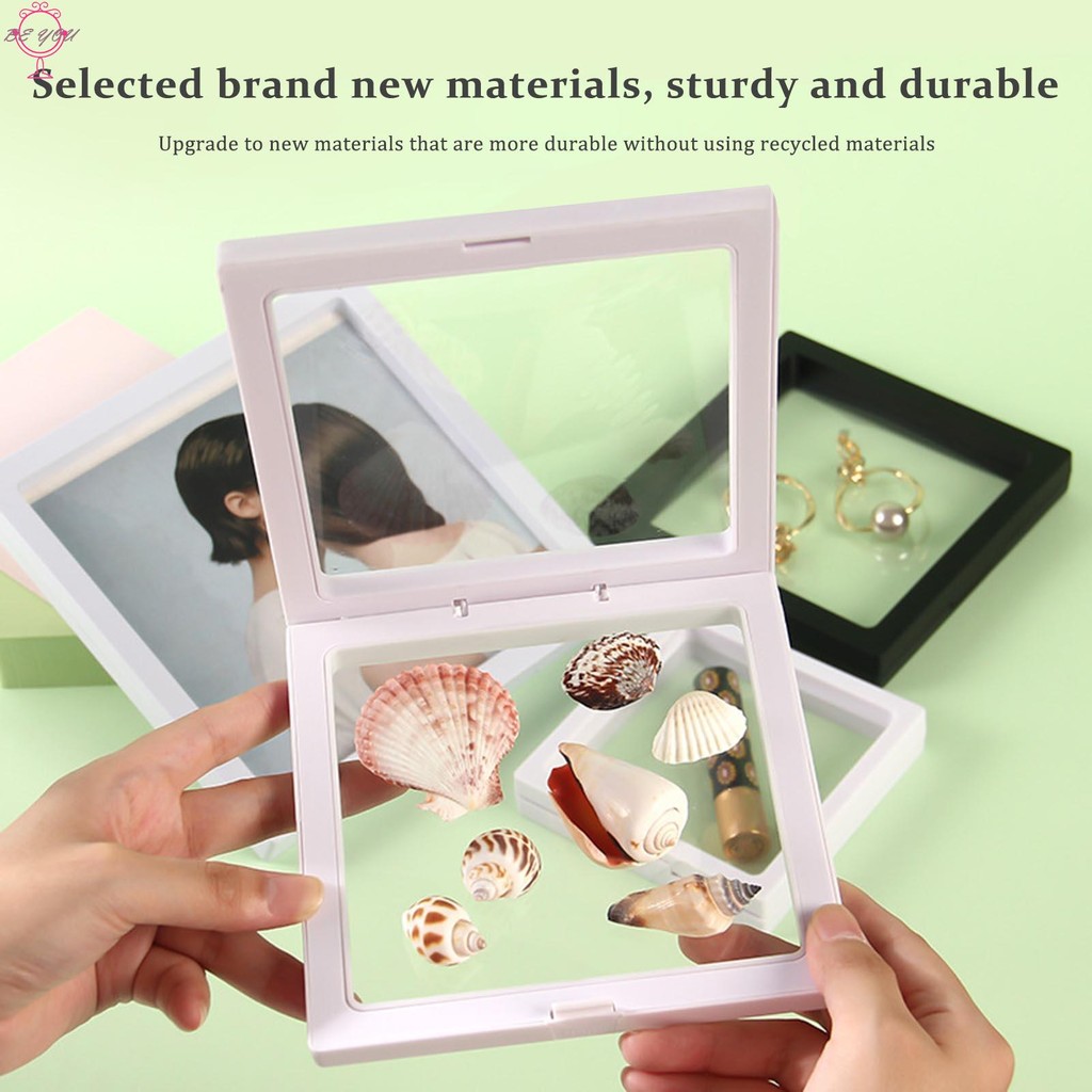 3D Floating Seashell Display Box Small Craft Organizers Display Case for Friends ของขวัญวันเกิด ...
