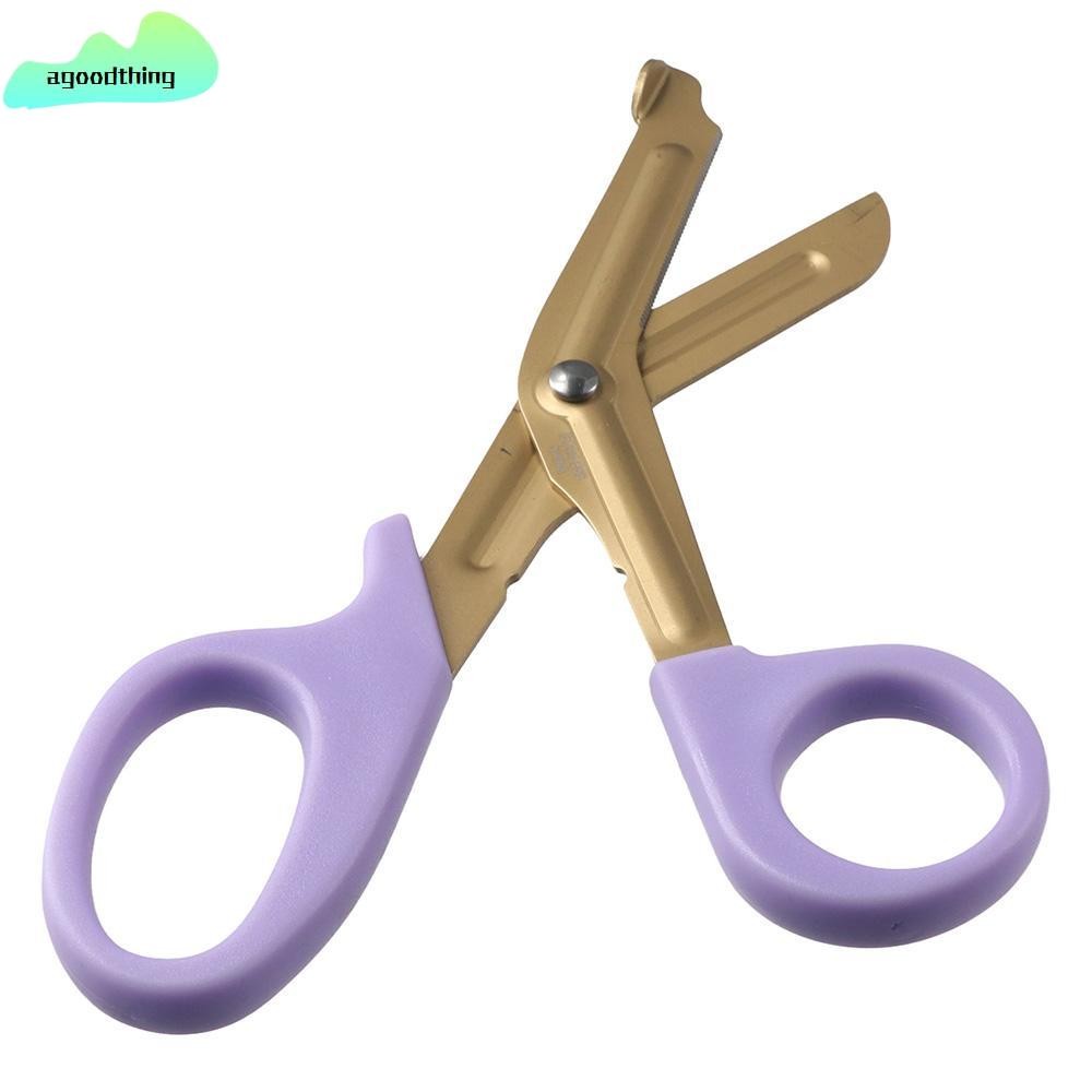 AGOODTHING Trauma Shears, Titanium Plated 18 ซม.กรรไกรพยาบาล,เย็บกรรไกร ...
