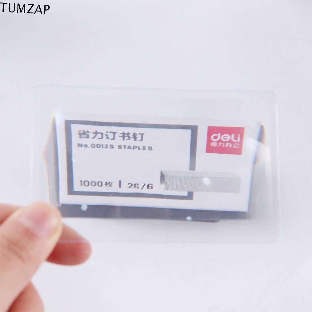 TUMZAP แว่นขยาย 3X สําหรับอ่านหนังสือหนังสือพิมพ์บัตรเครดิตรูปร่างโปร่งใส Loupe | Shopee Thailand