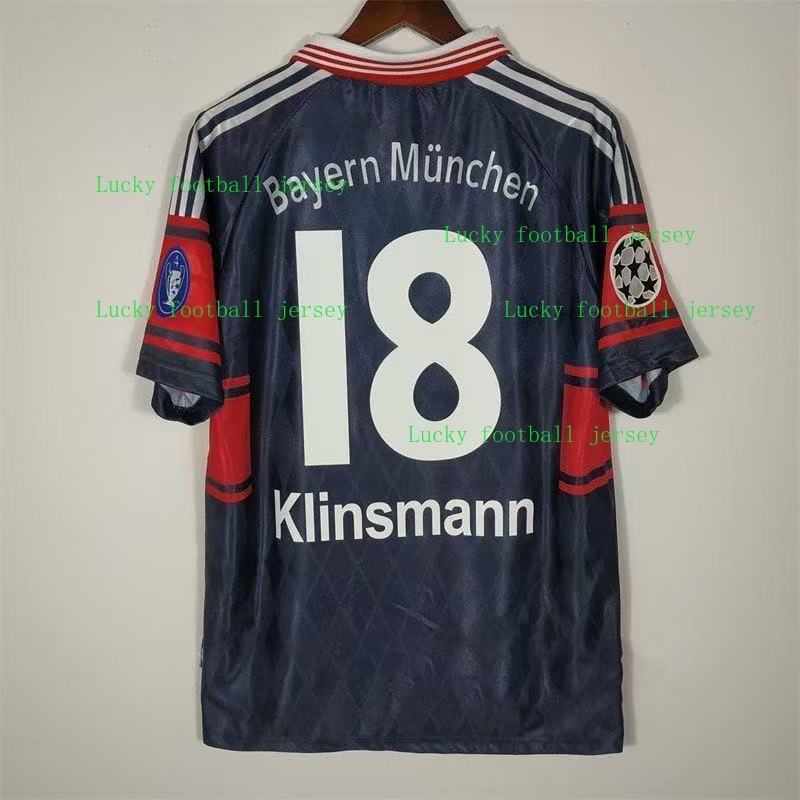 เสื้อยืดเรโทรเหาบ้าน Bayern Munich 97-99 คุณภาพสูง Matthaus Edition ...