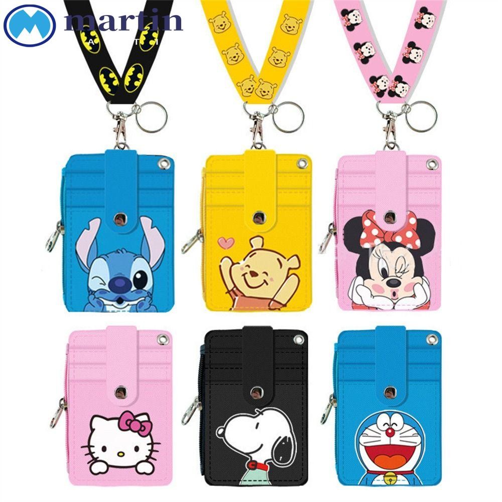 MARTIN Named Card Holder การ์ตูนนักเรียน ID บัตรเครดิต Identity Lanyard ...
