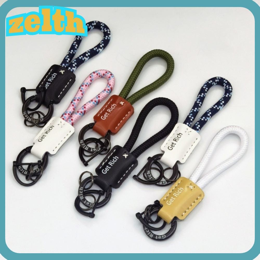 ZELTH พวงกุญแจ,หัวเข็มขัดสีดําหนังพวงกุญแจรถคุณภาพสูงพร้อมไขควง Anti ...