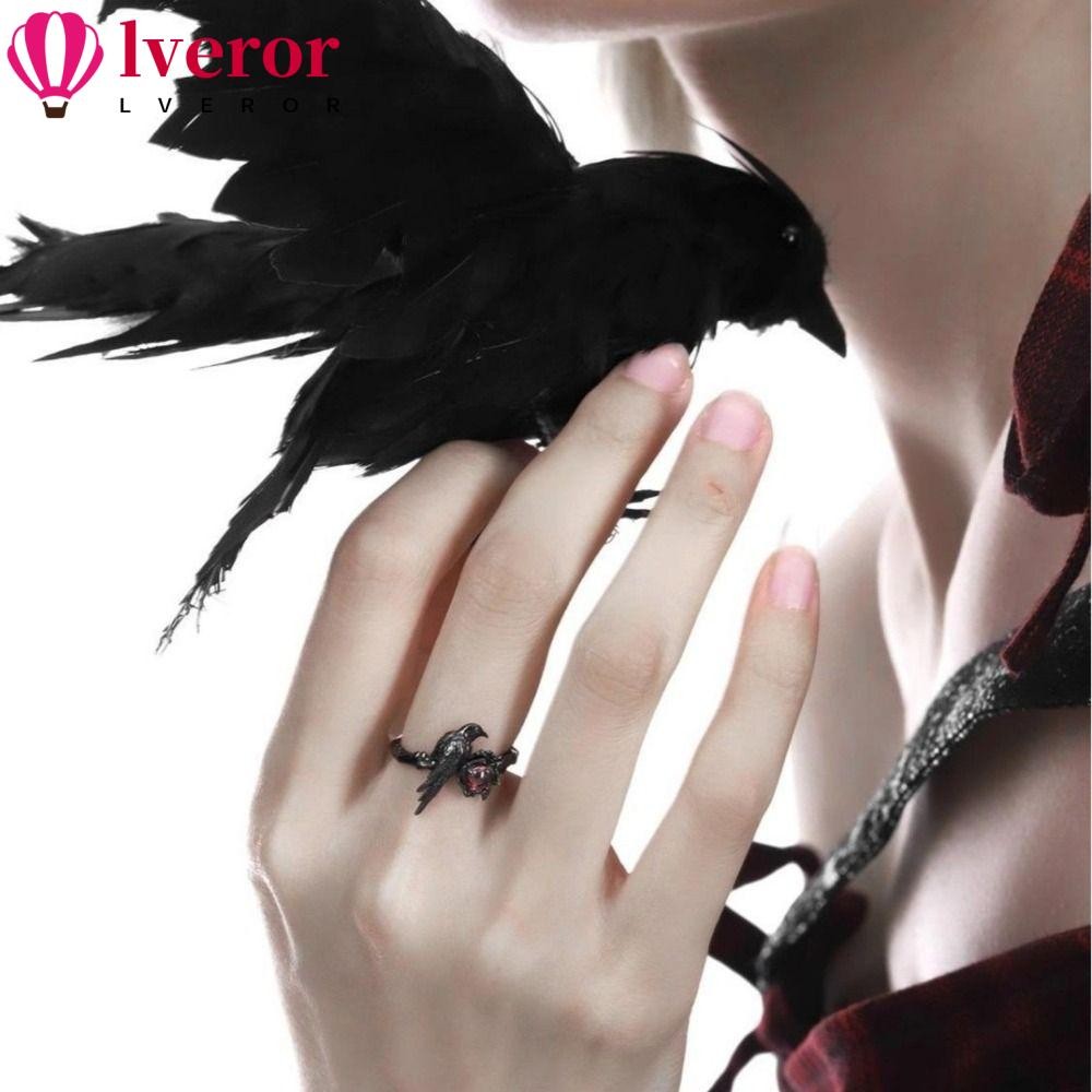 LVEROR Sylus Crow แหวนคอสเพลย์ สีแดง Zircon & Deepspace Black Raven ...