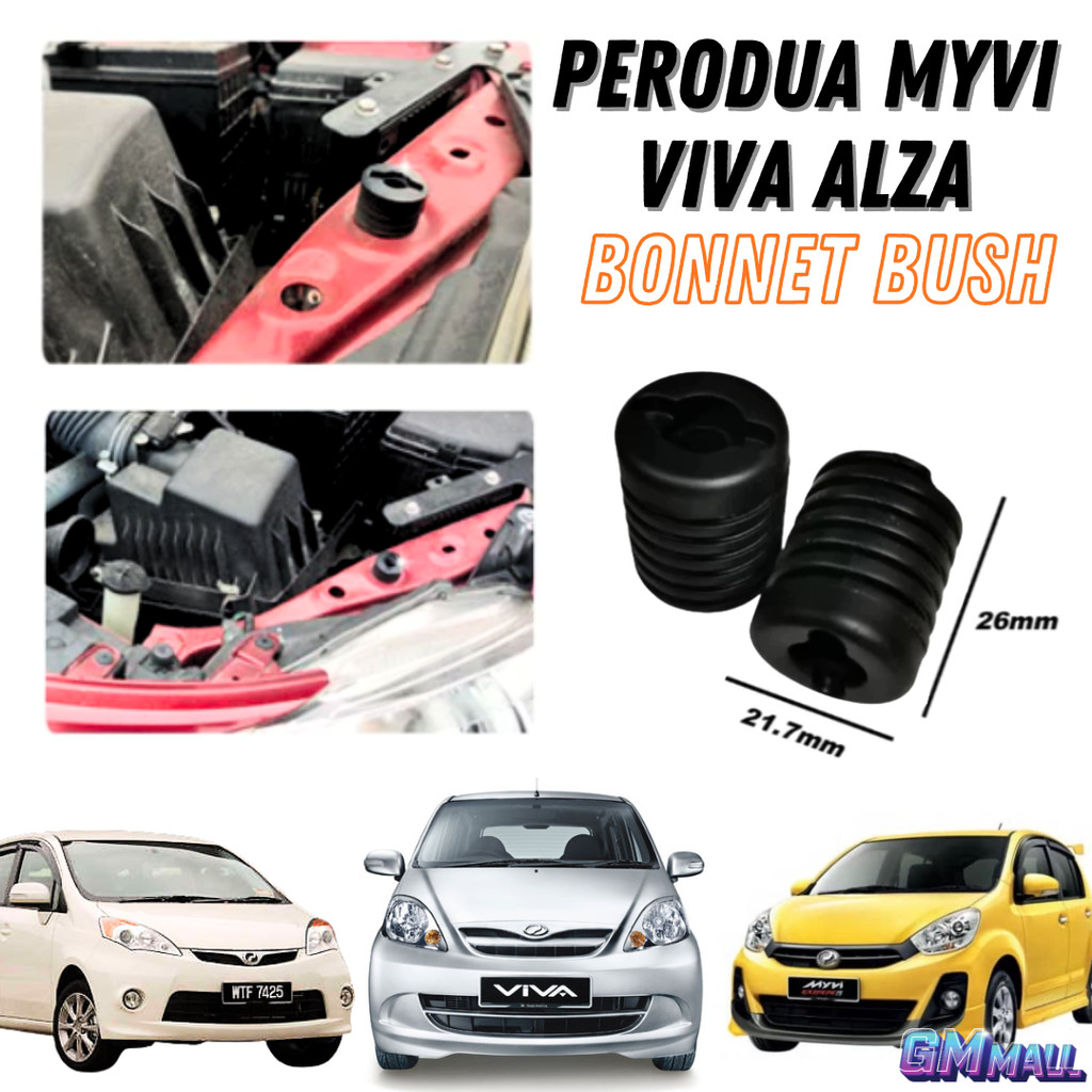 Getah Bonet Depan Kereta Perodua Myvi Viva Alza Axia Ertiga รถด้านหน้า ...