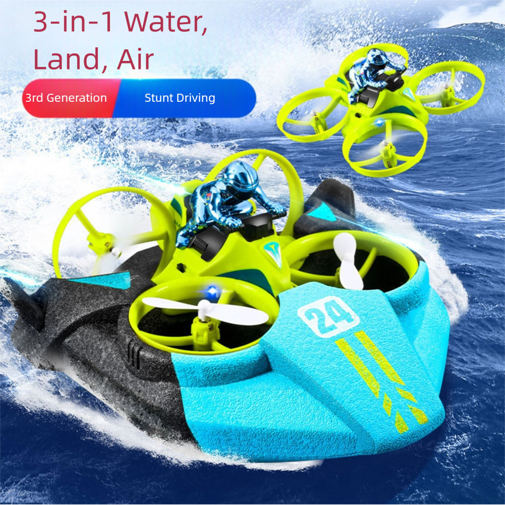 3 In 1 Water Land Airs RC-เรือของเล่น Rc-Hovercrafts สระว่ายน้ําของเล่น ...