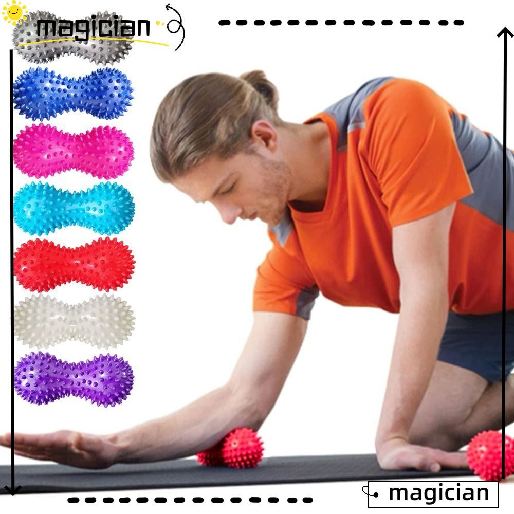 MAGICIAN ถั่วลิสง Spky Ball, PVC Trigger Point Massage Therapy Ball ...