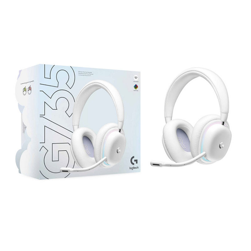 Logitech Logitech G735 Aurora ชุดหูฟังไร้สายบลูทูธเกมไมโครโฟนหมอกสีขาว ...
