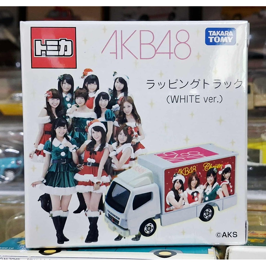 sh รถบรรทุกโทมิก้า 🌱 Tomica AKB48 White Truck สีขาว ความยาวรถ 7 ซม ใหม่ในซีล | Shopee Thailand