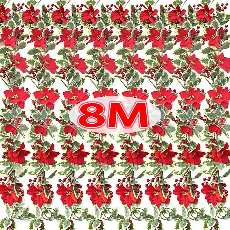 [H&L] พวงมาลัยโฟมเบอร์รี่สไตล์ยุโรปสำหรับคริสต์มาส | พวงมาลัยพร้อมสาขา ...