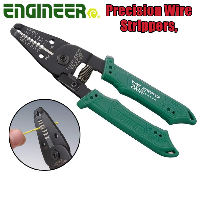 ENGINEER Precision Wire Strippers เหล็กคาร์บอนขากรรไกรและด้ามจับกันลื่น ...