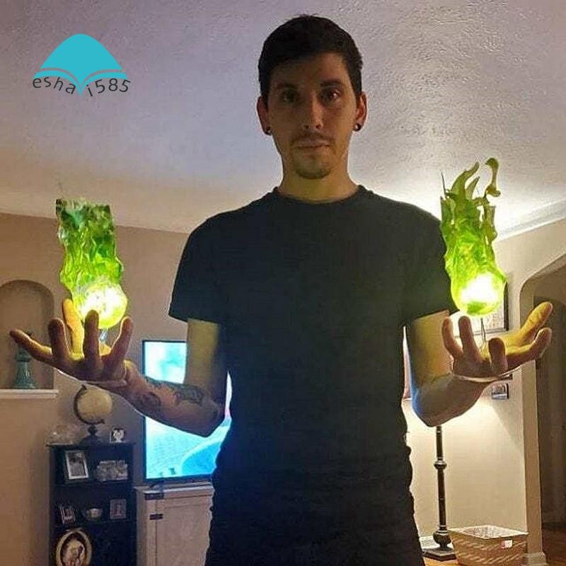 Eshai585 Halloween Magic Fire Ball บนมือบ้าน LED ตกแต่ง Luminous ...