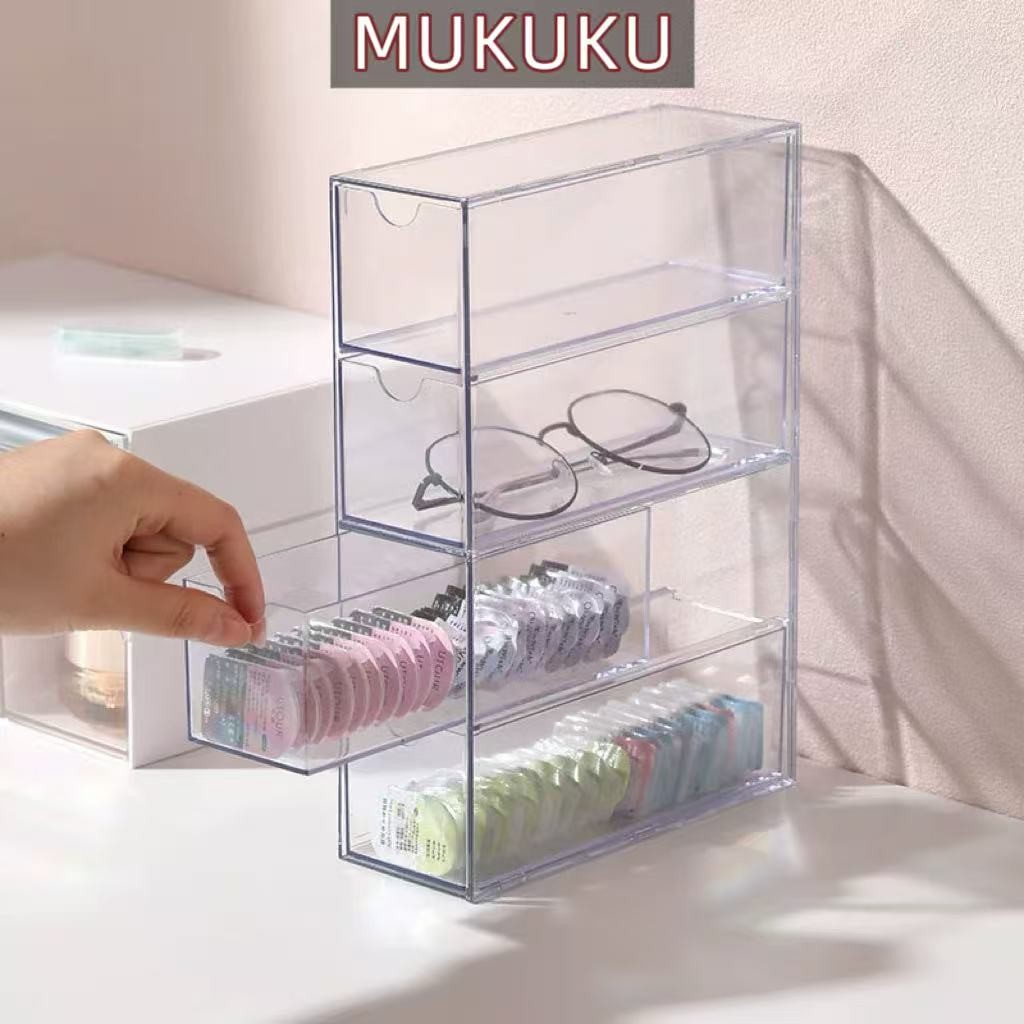 MUKUKU กล่องแว่นตา กล่องใส กล่องเก็บแว่นตา กล่องเก็บแว่น การออกแบบซ้อน ...