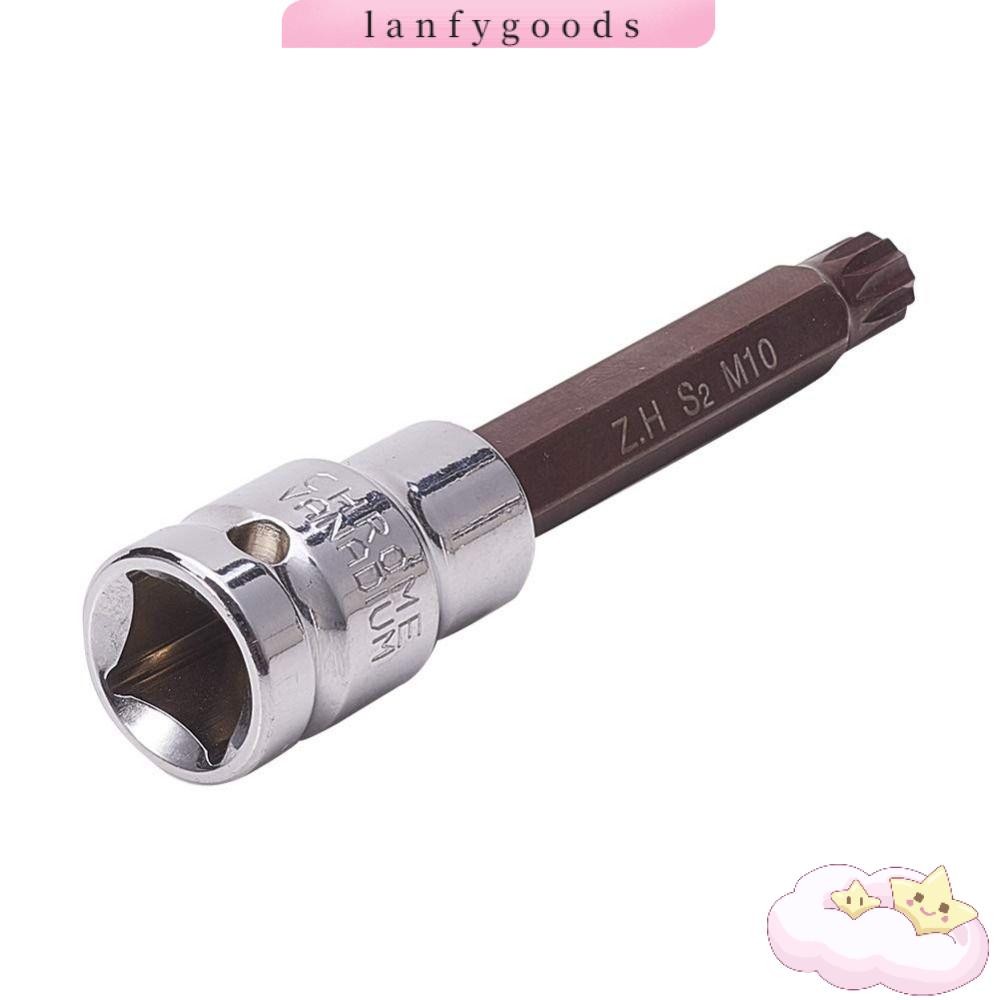LANFYGOODS Spline Bit Socket, M10 CR-V Sockets Triple Square Bit ...