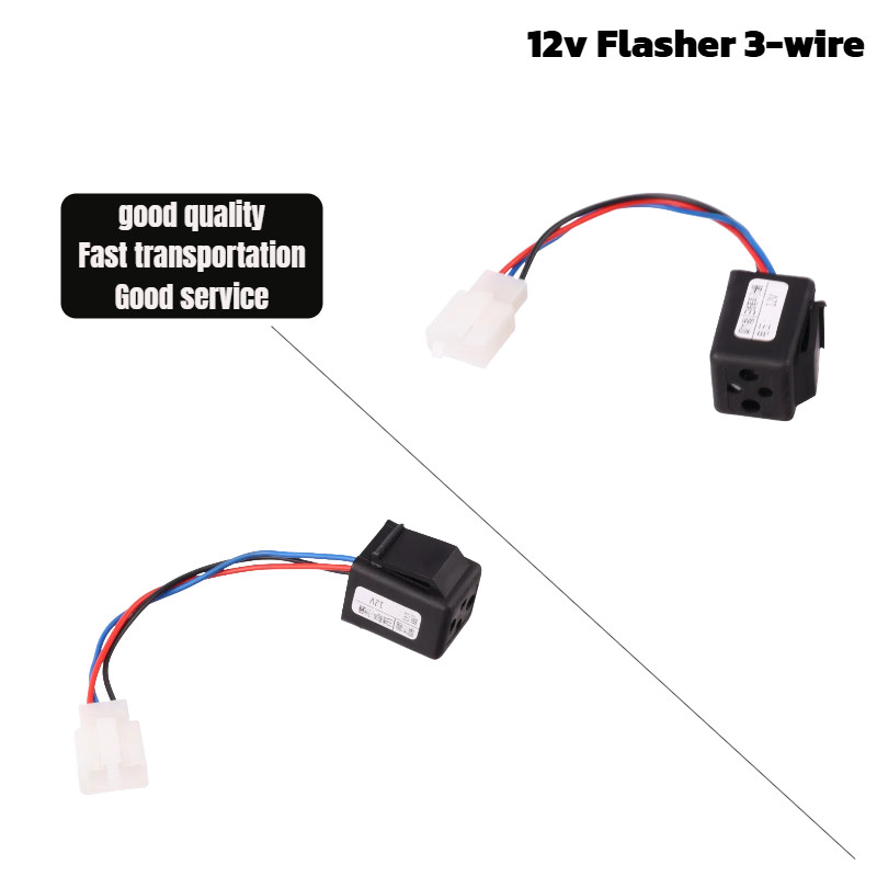 Three wire 12V LED Adjustable Light Flasher Blinker Relay Fix For Turn ...