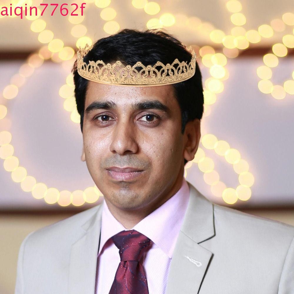 AIQINF King Crown, Bar Mitzvah ผม Hoop Prince Crowns, Retro Western คอสเพลย์ Pros อุปกรณ์เสริมผม ...