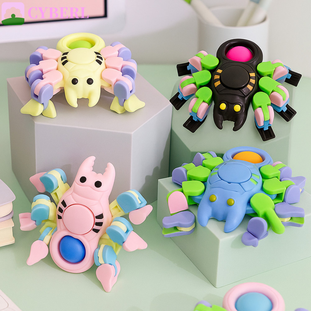CYBERLINX 10 ชิ้น/เซ็ต Mechanical Chain Fidgets ของเล่น, Gyroscopes ...