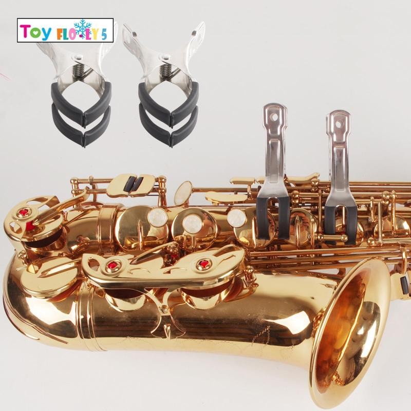 [Flurishroly5] 2x แซกโซโฟนปุ่ม Key Pad ระบุคลิป Sax Key Clamps ...